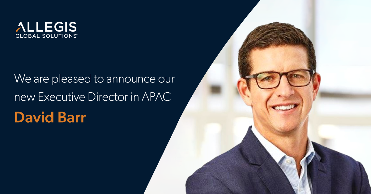 Allegis Global Solutions Adds David Barr to Leadership Team for the APAC Region