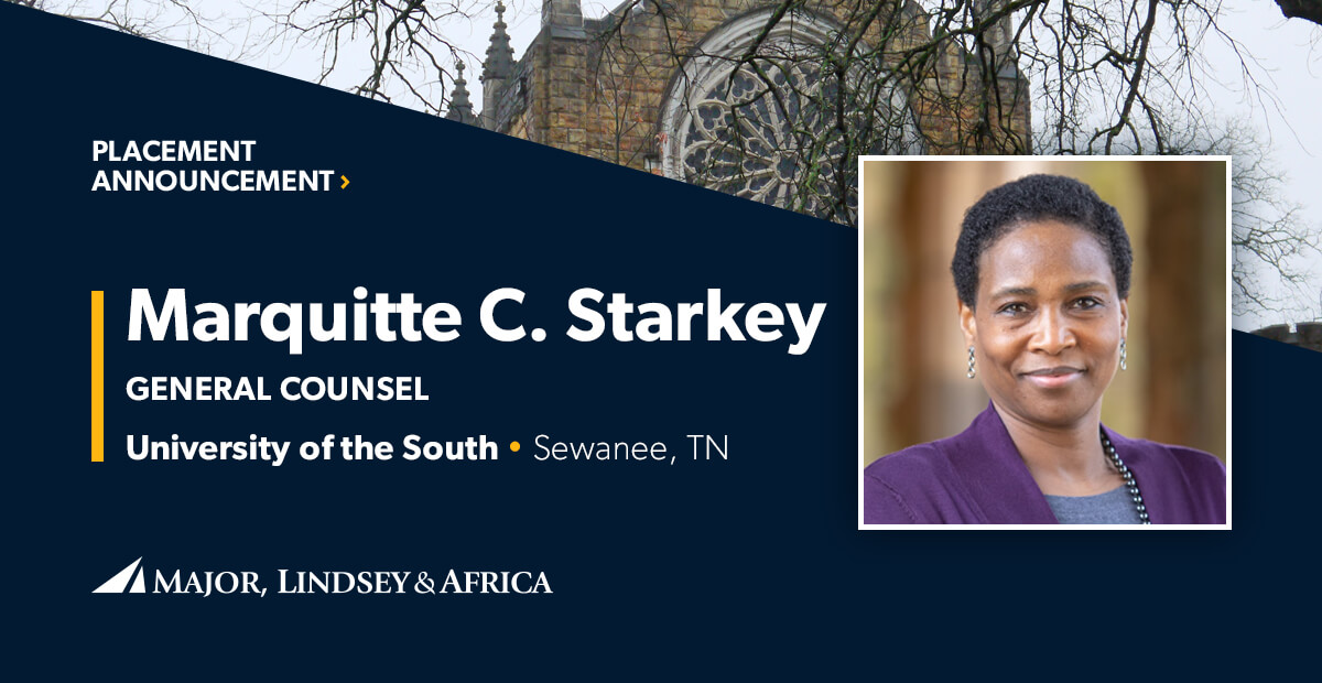 MLA Places Marquitte C. Starkey as the University of the South’s Newest ...