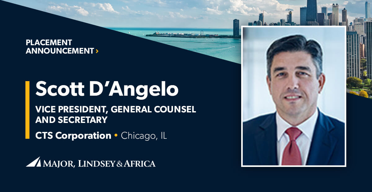 MLA Places Scott D’Angelo as Vice President, General Counsel and ...