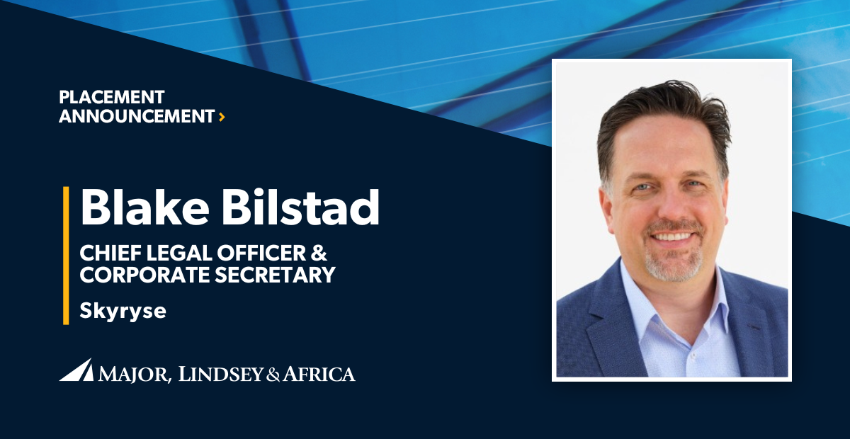 MLA Places Blake Bilstad as Chief Legal Officer at Aviation Disruptor ...