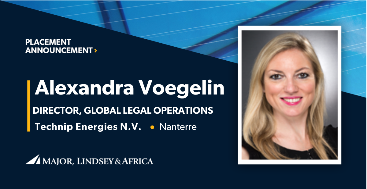 MLA Places Alexandra Voegelin as Director, Global Legal Operations at ...