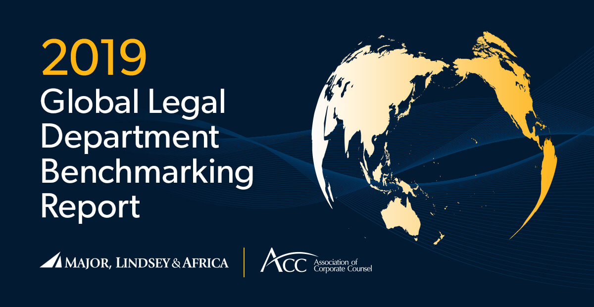 ACC and MLA Release 2019 Global Legal Department Benchmarking Report