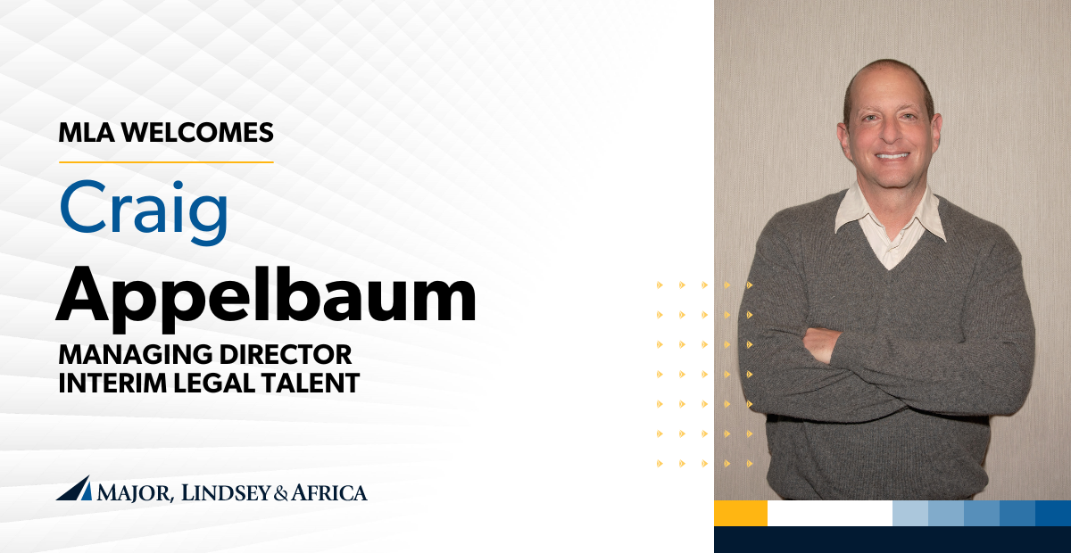 Craig Appelbaum Joins MLA's Interim Legal Talent to Further Business ...