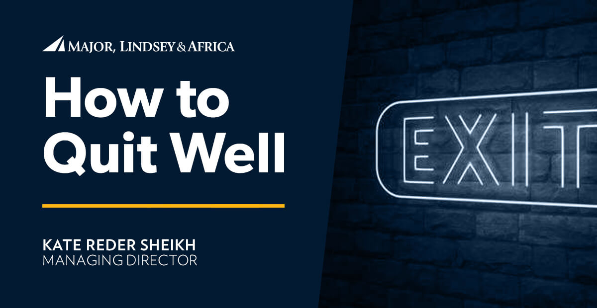 How to Quit Well