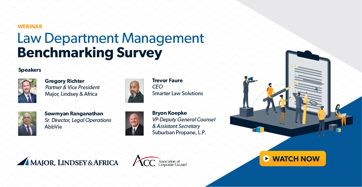 Law Department Management Benchmarking Survey Results